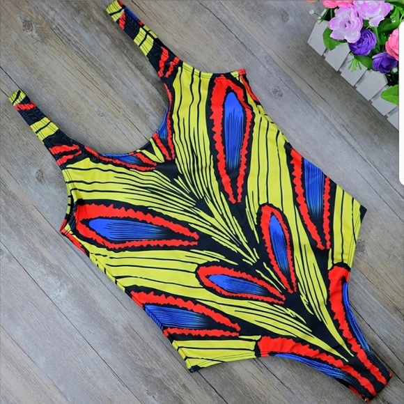 Swim | Colorful Highcut Monokini One Piece Swimsuit | Poshmark